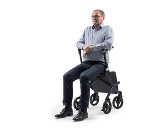 Rollz Flex | Lightweight Rollator Walker with Seat