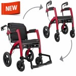 Rollz Motion Performance Rollator with Pneumatic Tires