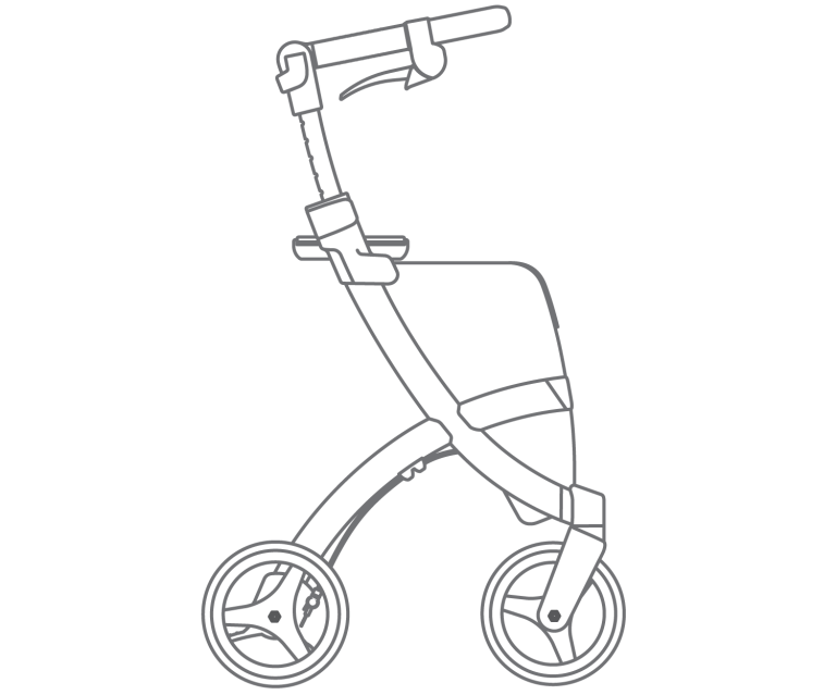 Rollz Flex | Foldable Walker with Seat